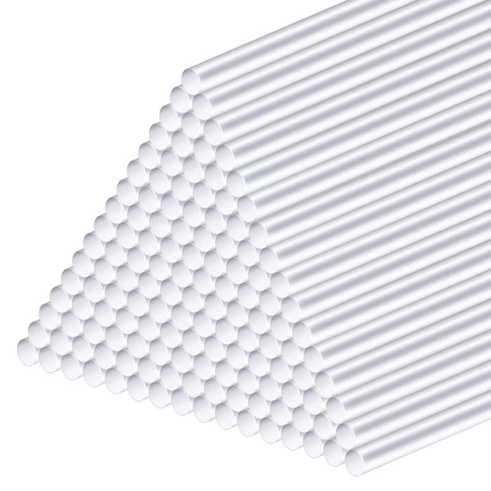 100Pcs Clear Plastic Lollipop Sticks 3mm Diameter Cake Pop Sticks Candy ...
