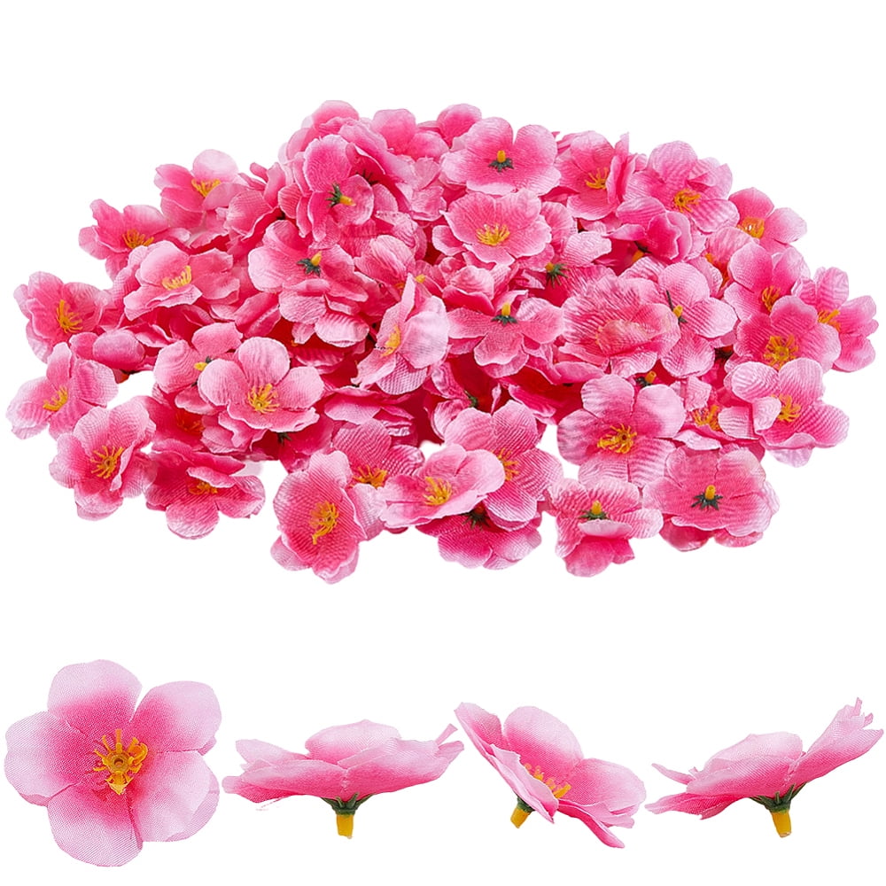 100Pcs Cloth Artificial Flower Head for Wedding Aisle Centerpieces ...