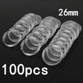 100Pcs Coin Capsules Storage Box 26Mm Plastic Transparent Round Coin ...