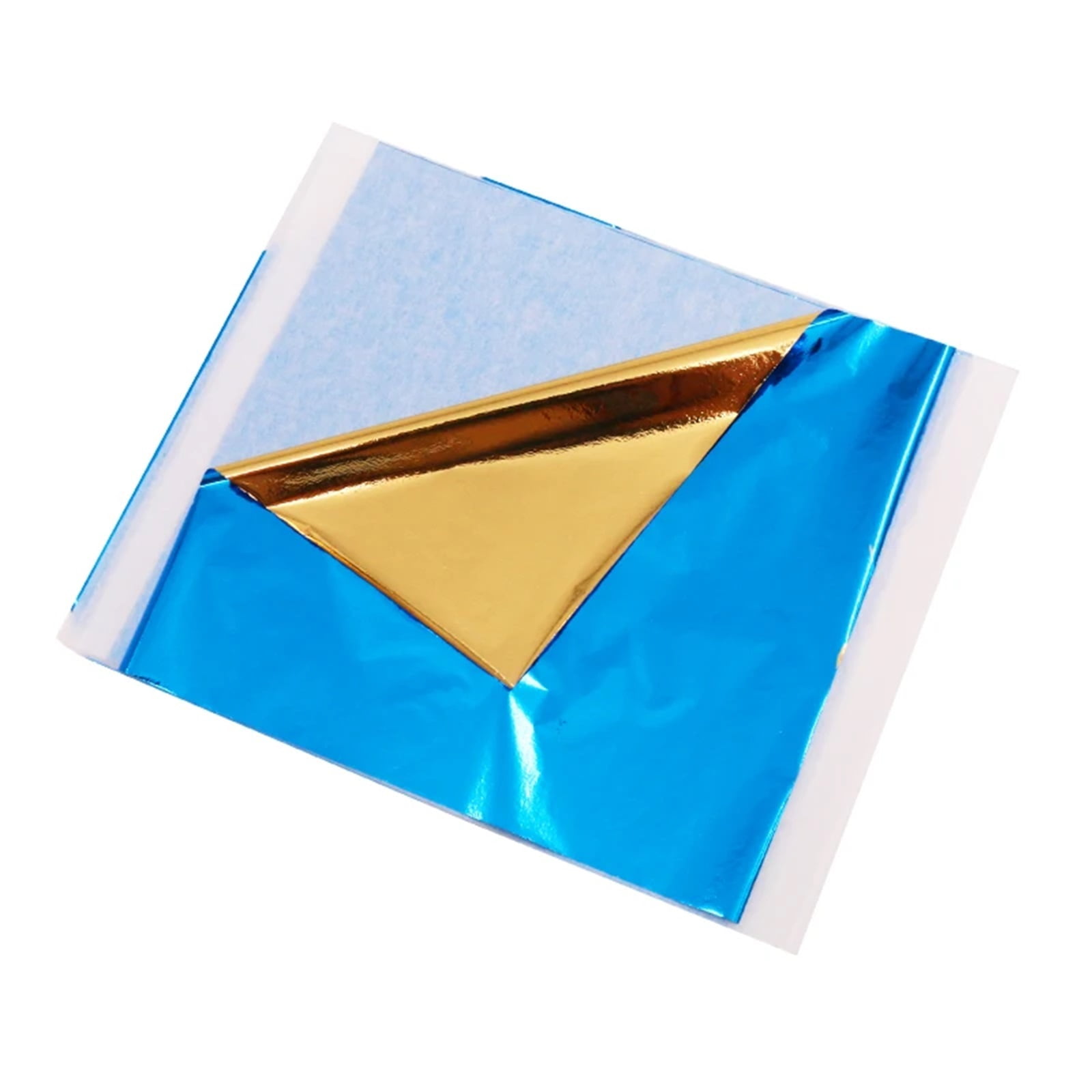 100Pcs Colored Gold Leaf Sheets Silver Glitter Paper Art Crafts For ...