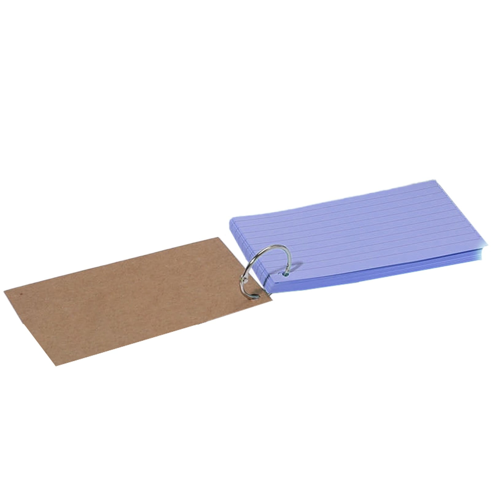 100Pcs Colored Index Cards 3X5 Inches - Ruled Flash Cards With Ring ...