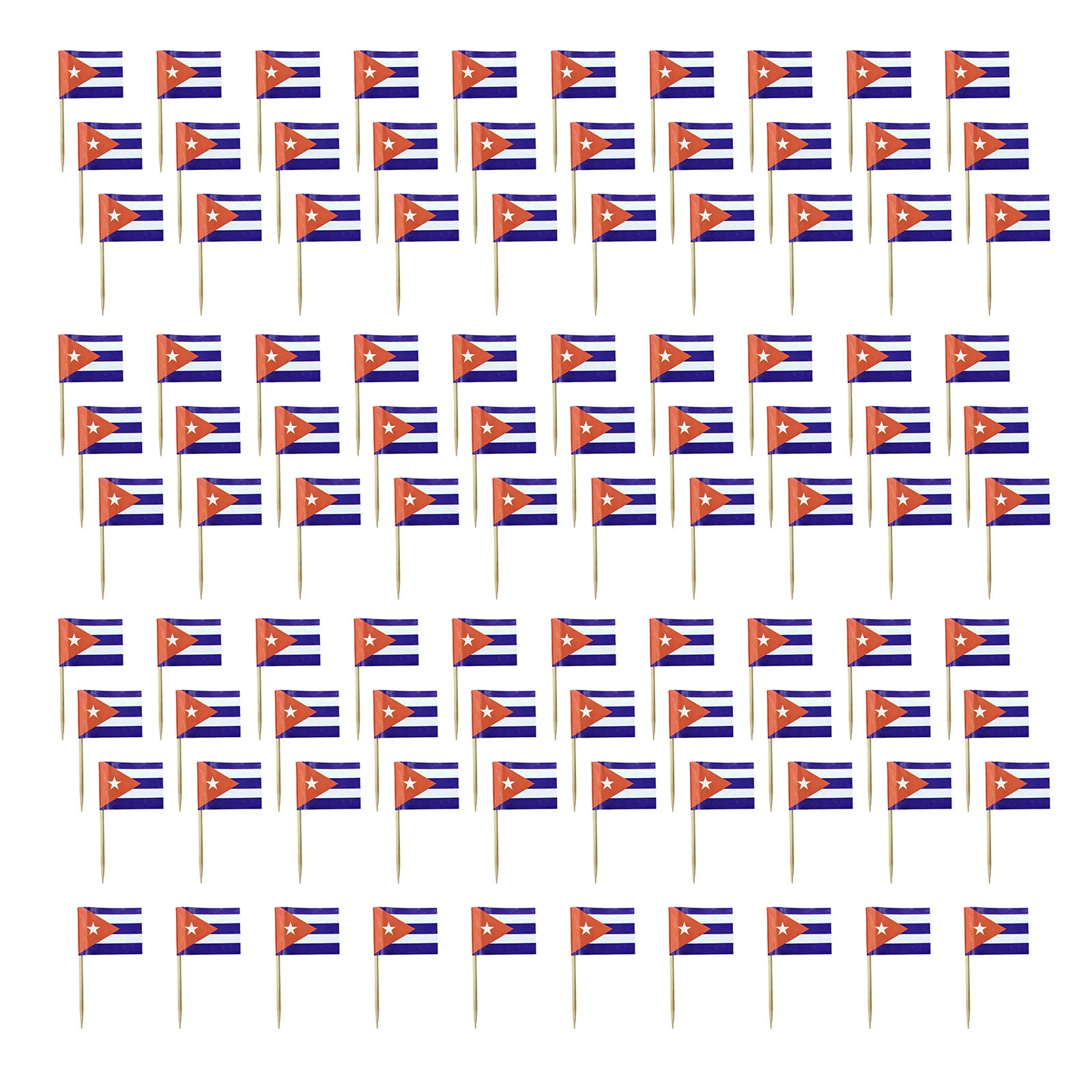 100Pcs Colorful International Flag Paper Toothpick Cupcake Picks Cake ...