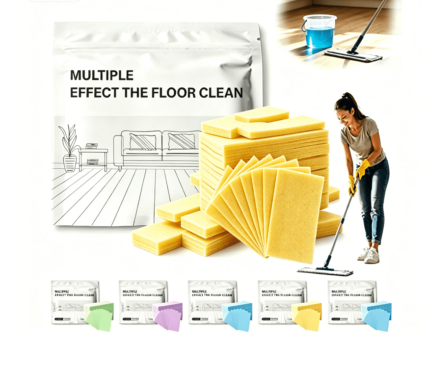 100Pcs Concentrated Floor Cleaning Sheets Floor Cleaning Wipes ...