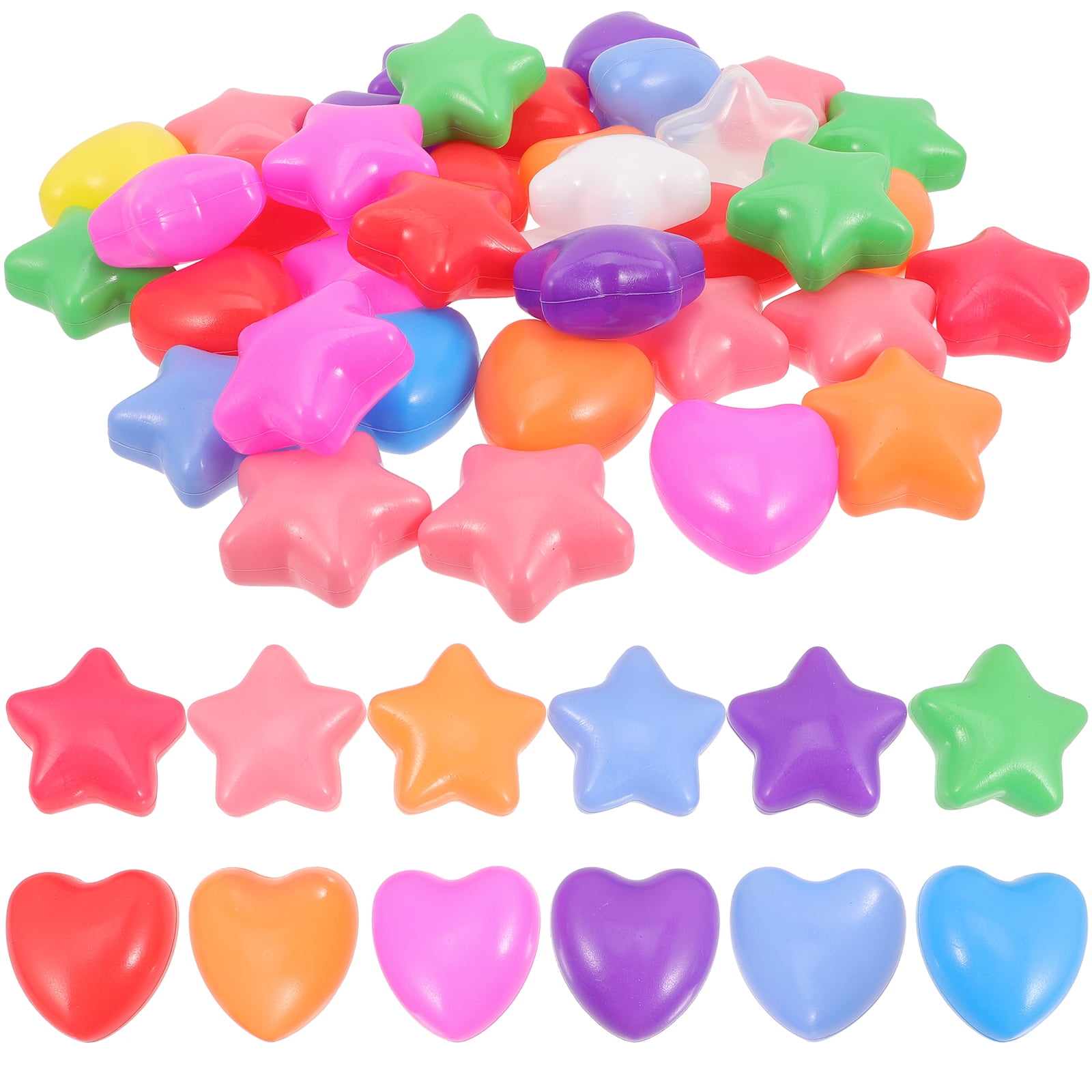 100Pcs Creative Ocean Balls Star-Shaped Swimming Toys Colorful Pool ...