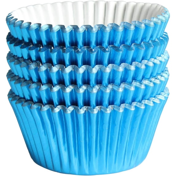100Pcs Cupcake Paper Baking Cups Wrapper Liners Cake, Foil Cupcake ...