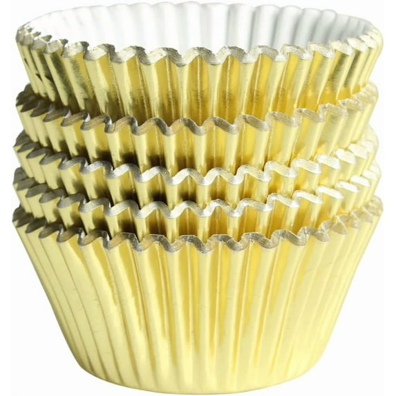 ZDWQFA, 100Pcs Cupcake Baking Liners, Foil, Bright Green, Durable, High ...