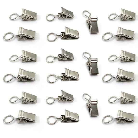 100Pcs Curtain Hooks Curtain Clips For Efficient Home Decoration And ...