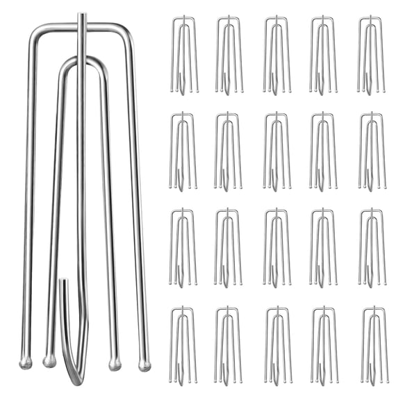 100Pcs Curtain Pleat Hooks for Drapes, Drapery Pins Drapery Hooks for ...