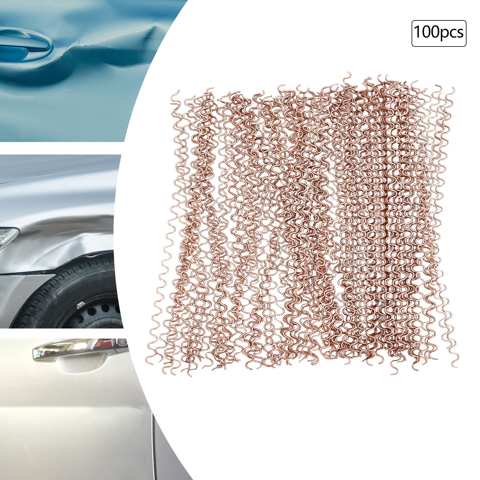 100Pcs*Dent Puller Wavy Welding Wires,Spot Weld Repair Corrugated ...