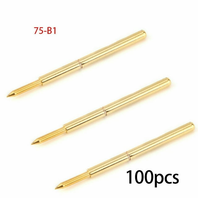 100Pcs Dia 0.68mm-2.36mm Multiple Types Spring Test Probe Pogo Pin R125 ...