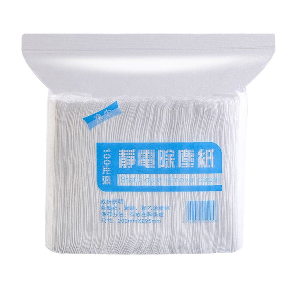 100Pcs Disposable Electrostatic Dust Removal Mop Paper Home Cleaning ...