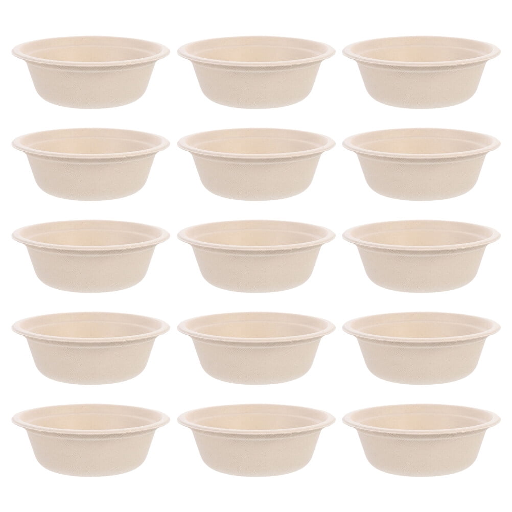 100Pcs Disposable Food Bowls Portable Salad Bowls Multi-function Noodle ...