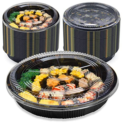 100Pcs Disposable Sushi Tray,Convenient and Eco-Friendly One-time Use ...