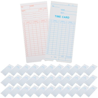 Rediform, Red4K409, Weekly Time Cards, 100 Per Pad, White - Walmart.com