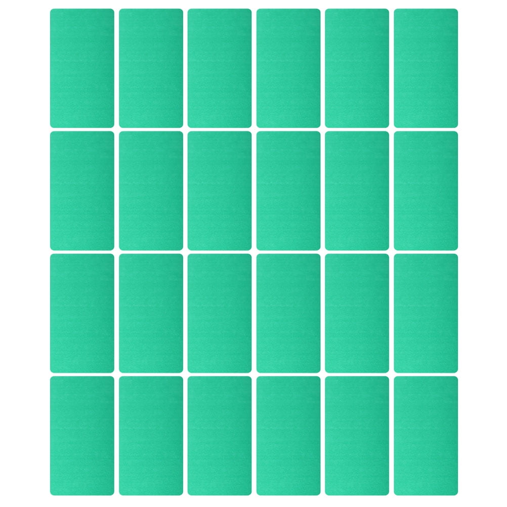 100Pcs Engraved Business Cards Metal Name Cards Blank Metal Cards ...