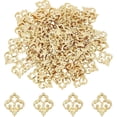 100Pcs Filigree Flower Charms Filigree Wrap Charm Pendant Connectors ...