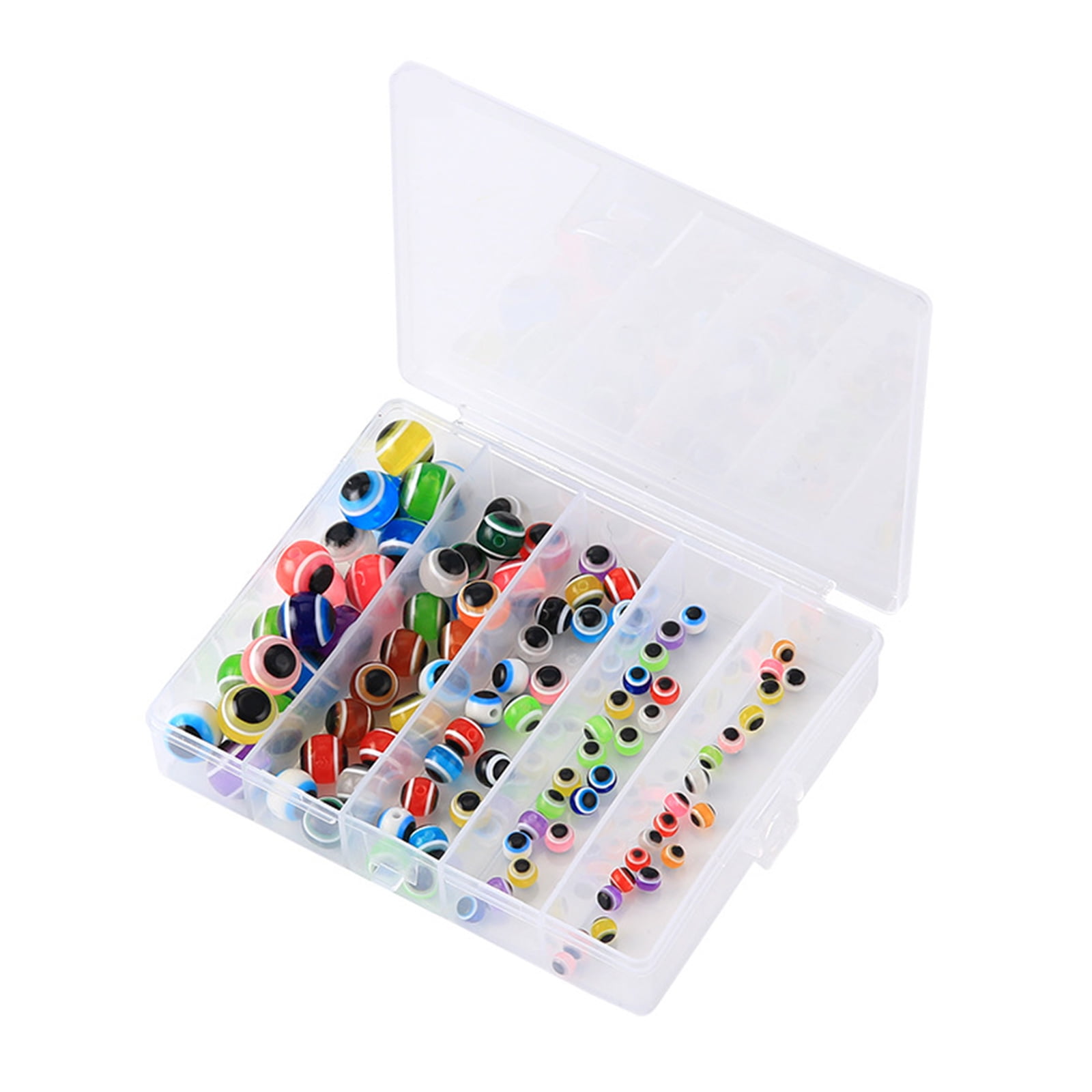 100Pcs Fish Eye Beads Fishing Line Beads Assorted Color Fishing Beads ...