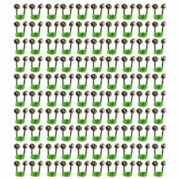 100Pcs Fishing Rod Bells Rod Clip Twin Bells Fishing Rod Bites Baits ...