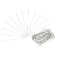 100Pcs Flat Head Pins for Jewelry Making 70mm Stainless Steel Flat Head ...