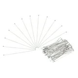 100Pcs Flat Head Pins for Jewelry Making 70mm Stainless Steel Flat Head ...