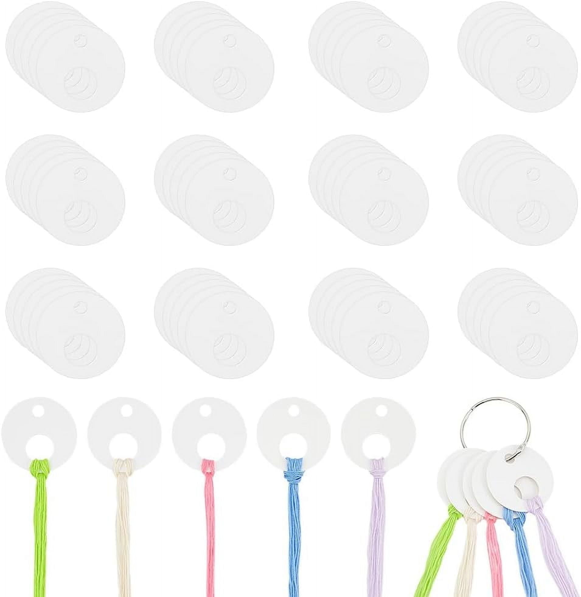 100Pcs Floss Thread Drops 2inch Round Paper Winding Thread Board Card ...