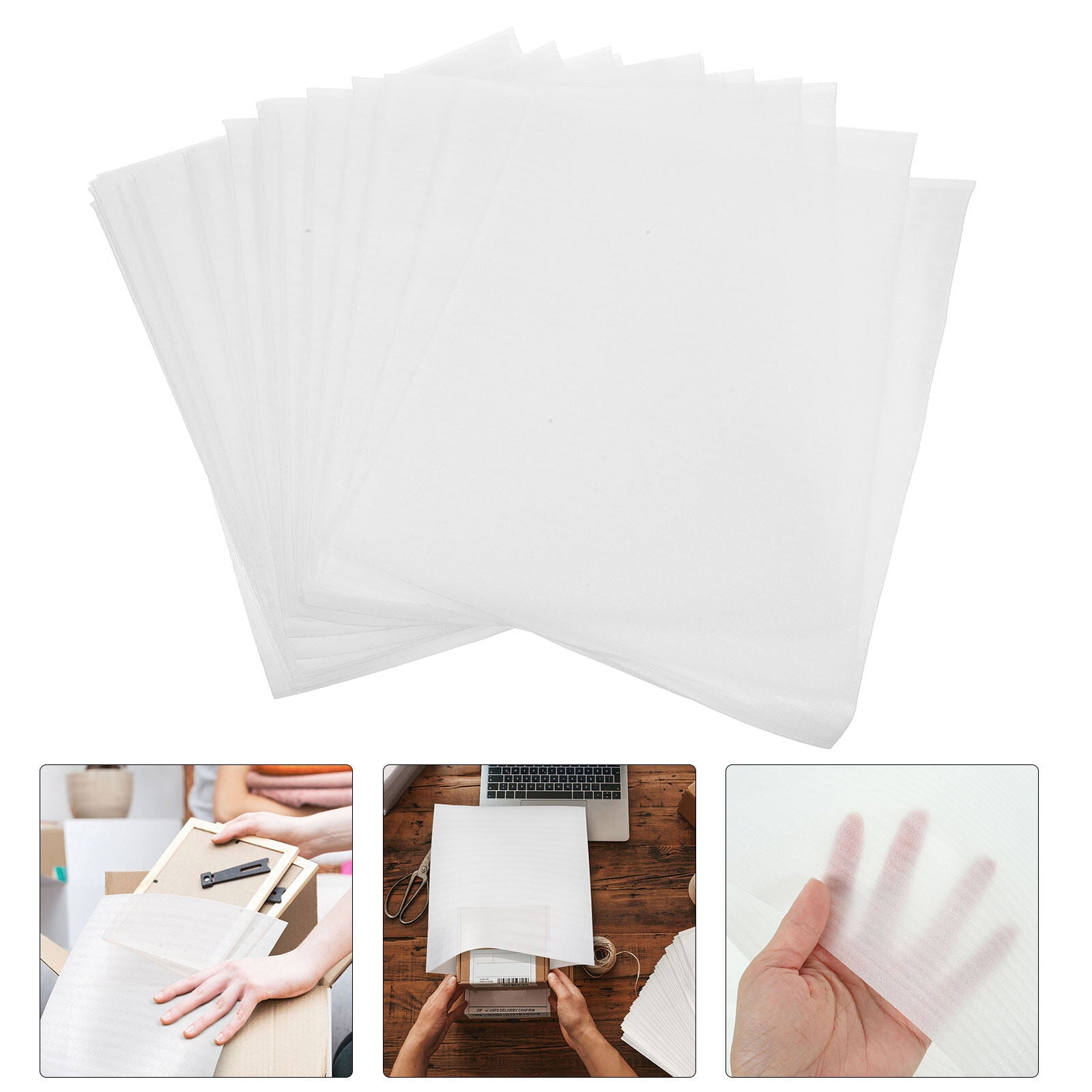 JIAHUI White Reusable Wrap Packaging, 25x30cm, EPE Foam Cushion ...