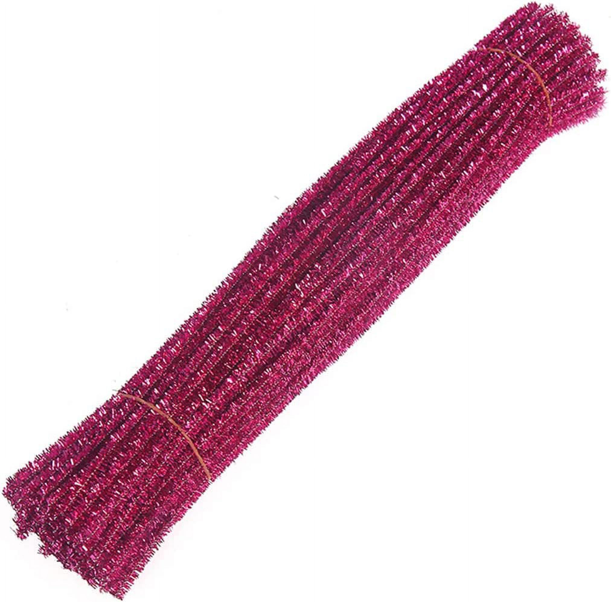100Pcs Glitter Pipe Cleaners Sparkle Chenille Tinsel Stems Pipe ...