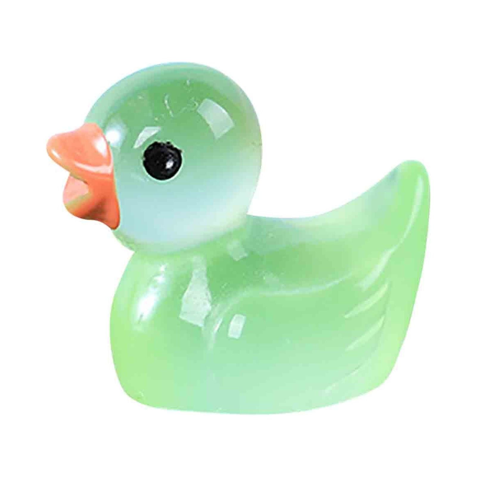 100Pcs Glow in Dark Ducks Ornaments, Mini Resin Ducks for Party ...