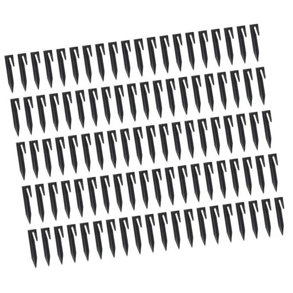 100Pcs Ground Spikes Fixing Pin Garden Lawns Mower Peg Landscape Edging ...