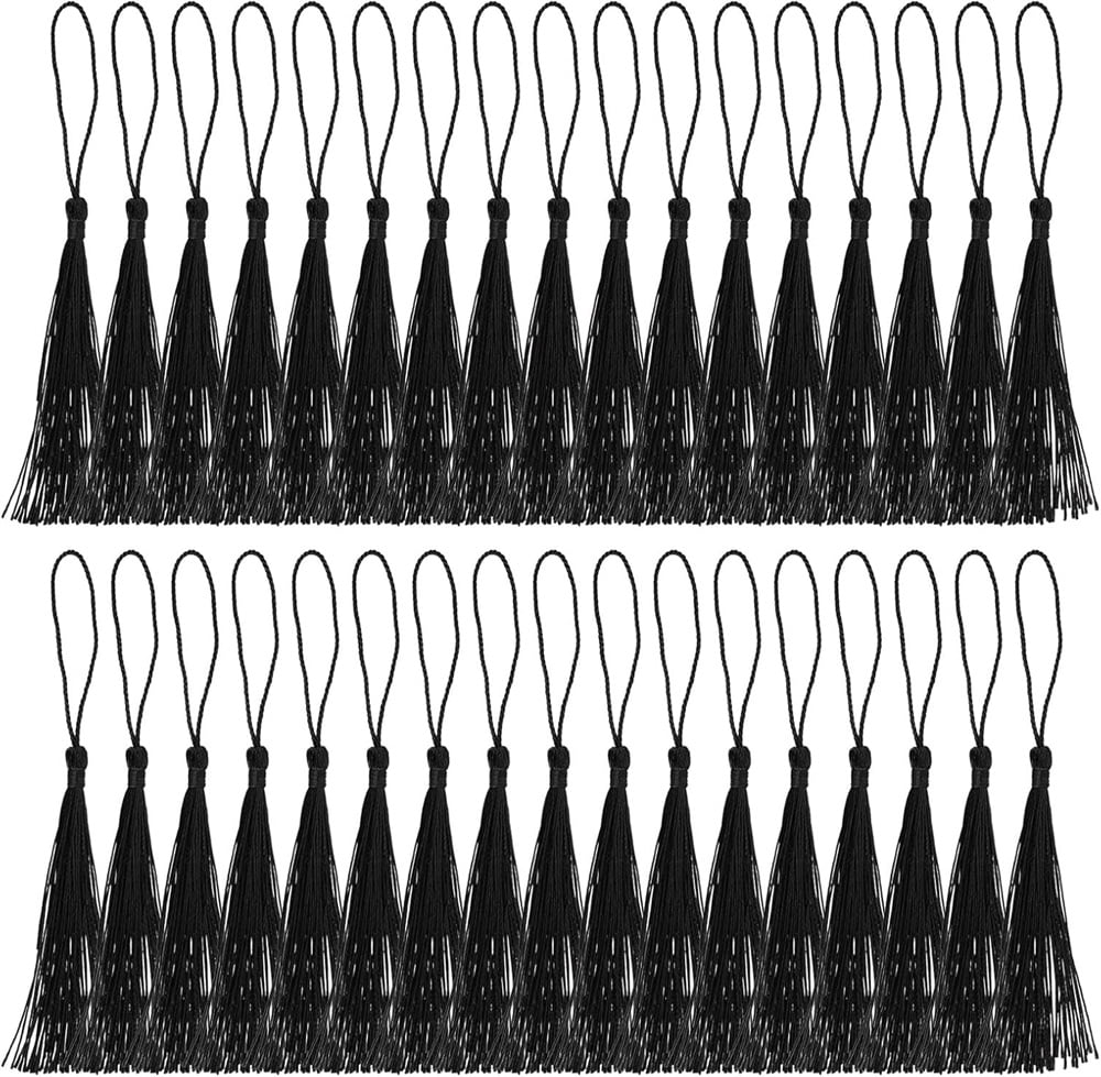 100Pcs Handmade Keychain Tassels,Soft Silky Small Tassel with Floss ...
