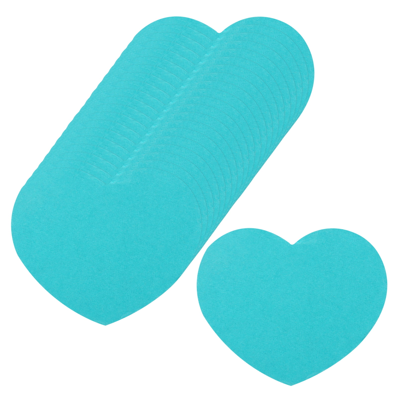 100Pcs Heart Cutouts Paper 2.5x3 Inch Heart-Shape Cards for DIY Blue ...