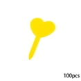 100Pcs Heart Shaped Garden Markers, Waterproof Labels, Reusable Plastic ...