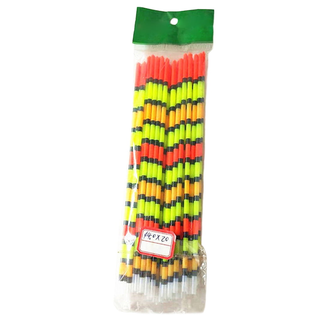 100Pcs Hollow Tail Floats Fishing Bobber Accessories Drift Tail Fishing ...