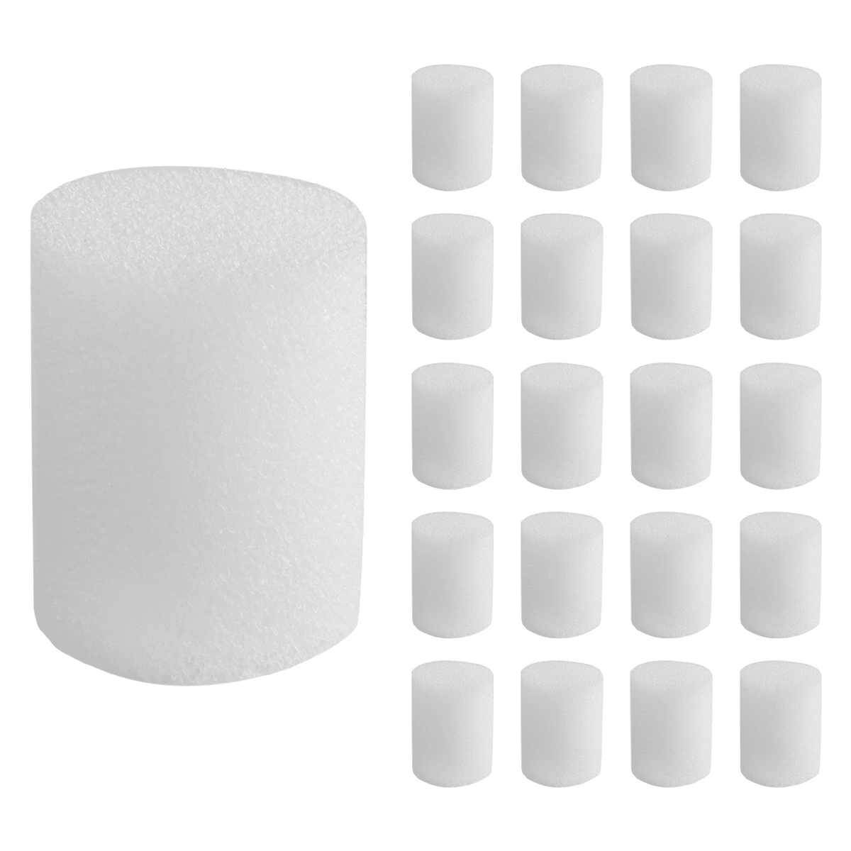100Pcs Hydroponic Sponge Cylindrical 19 mm for Vegetable Plant ...