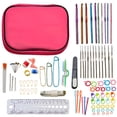 100Pcs Incraftables Crochet Kit, Ergonomic Crochet Hooks Set with ...