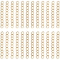 100Pcs Ion Plating(IP) 304 Stainless Steel Chain Extender Real 18K Gold ...