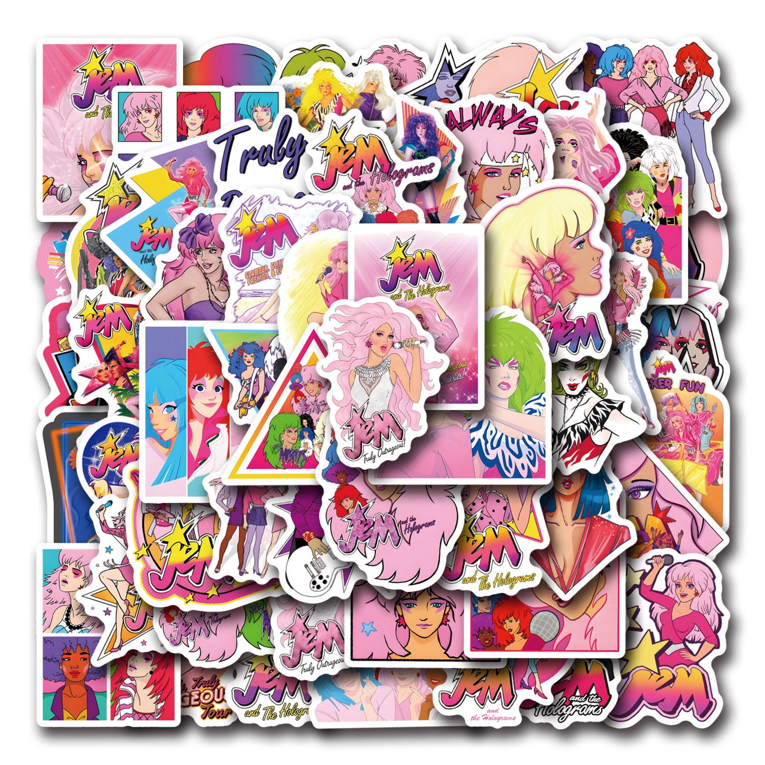 100Pcs Jem And The Holograms Stickers for Kids Gifts Water Bottle Cup ...
