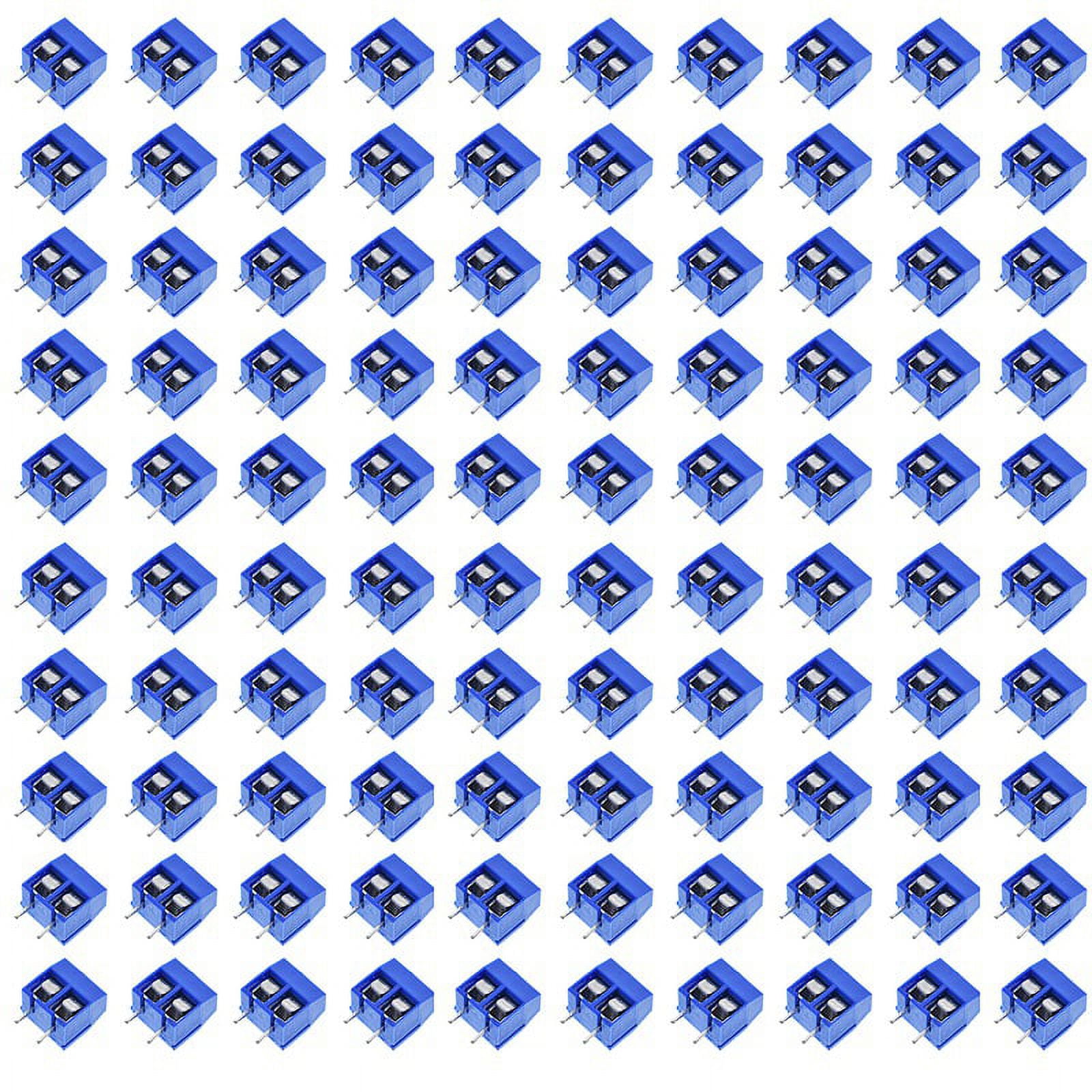 100Pcs KF301-2P 2 Pin Screw Terminal Connector 5mm Pitch 15A 300V ...