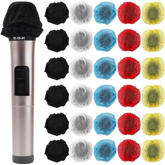 100Pcs Karaoke Microone Cover Microone Head Cover Colorful Hygienic ...