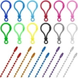 100Pcs Keychain Clips and 50Pcs Ball Beads Chain, lyfLux Plastic ...