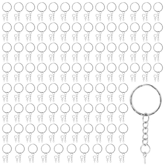 10Pcs Acrylic Photo Frame Keychain with Iron Split Key Rings Square 1 ...