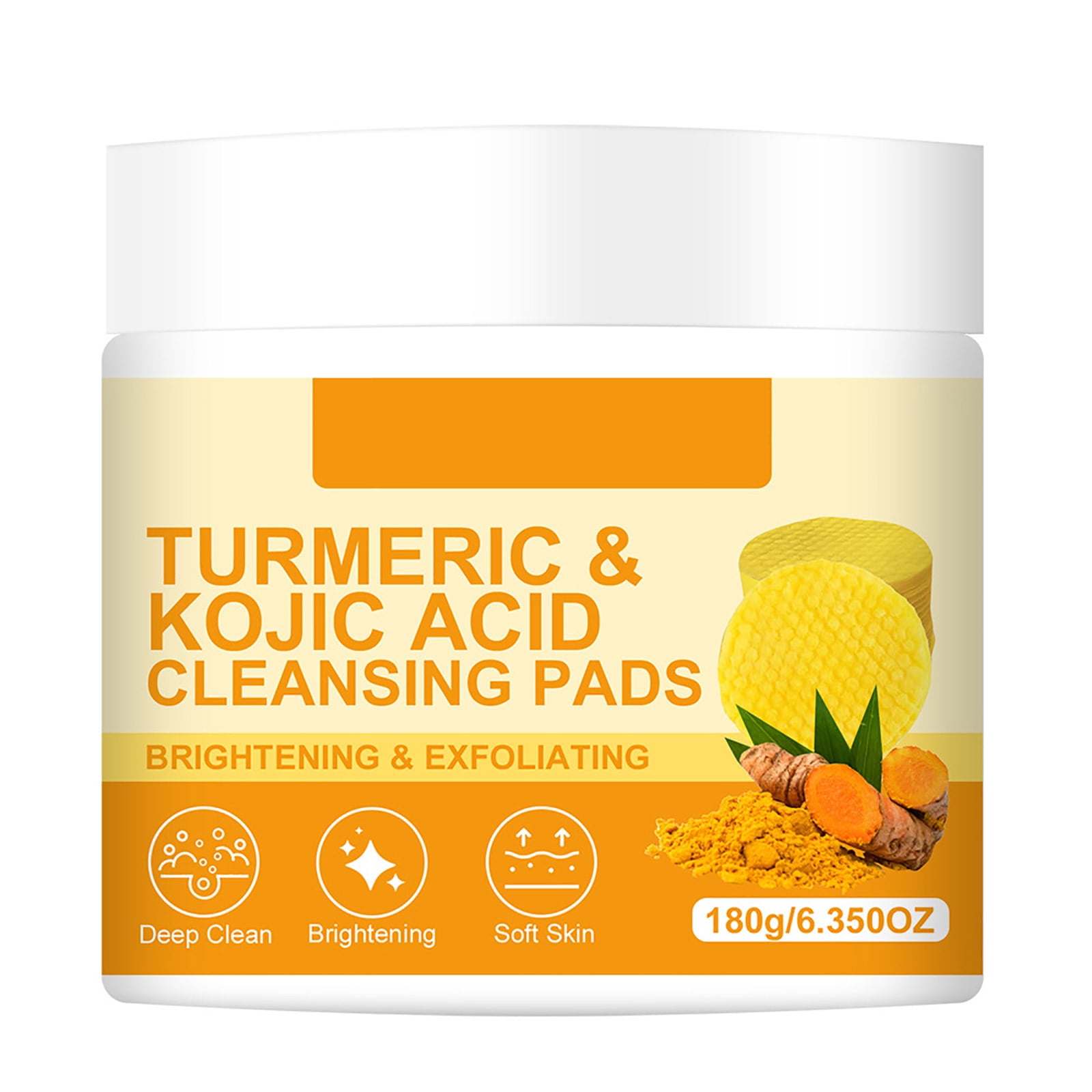 100Pcs Kojic Acid Turmeric Cleansing Pads - Turmeric Cleansing Pads ...