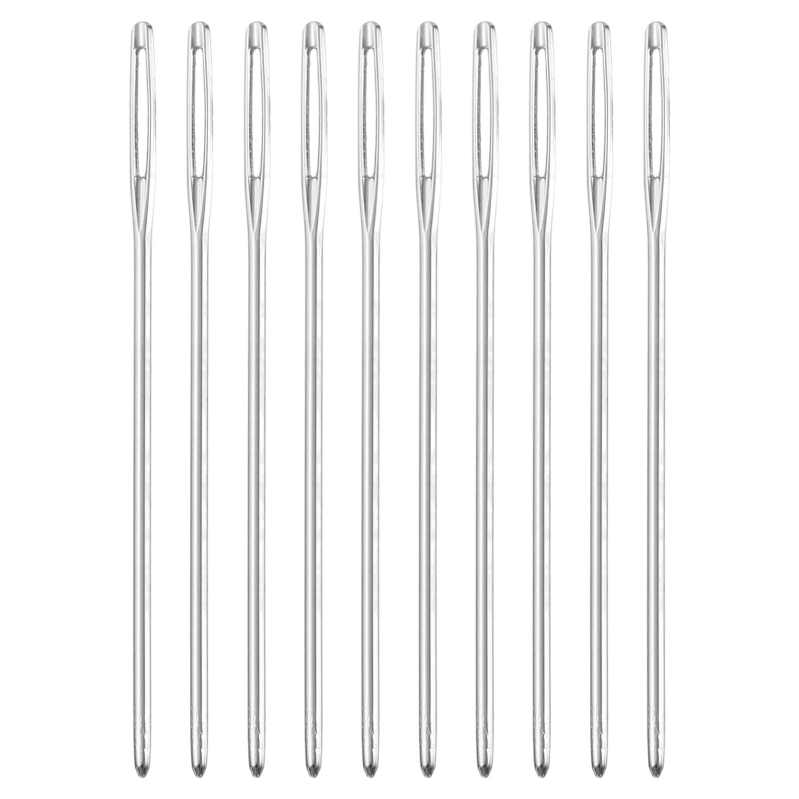 100Pcs Large Eye Needles, 1.81" 1.05mm High Carbon Iron Embroidery ...