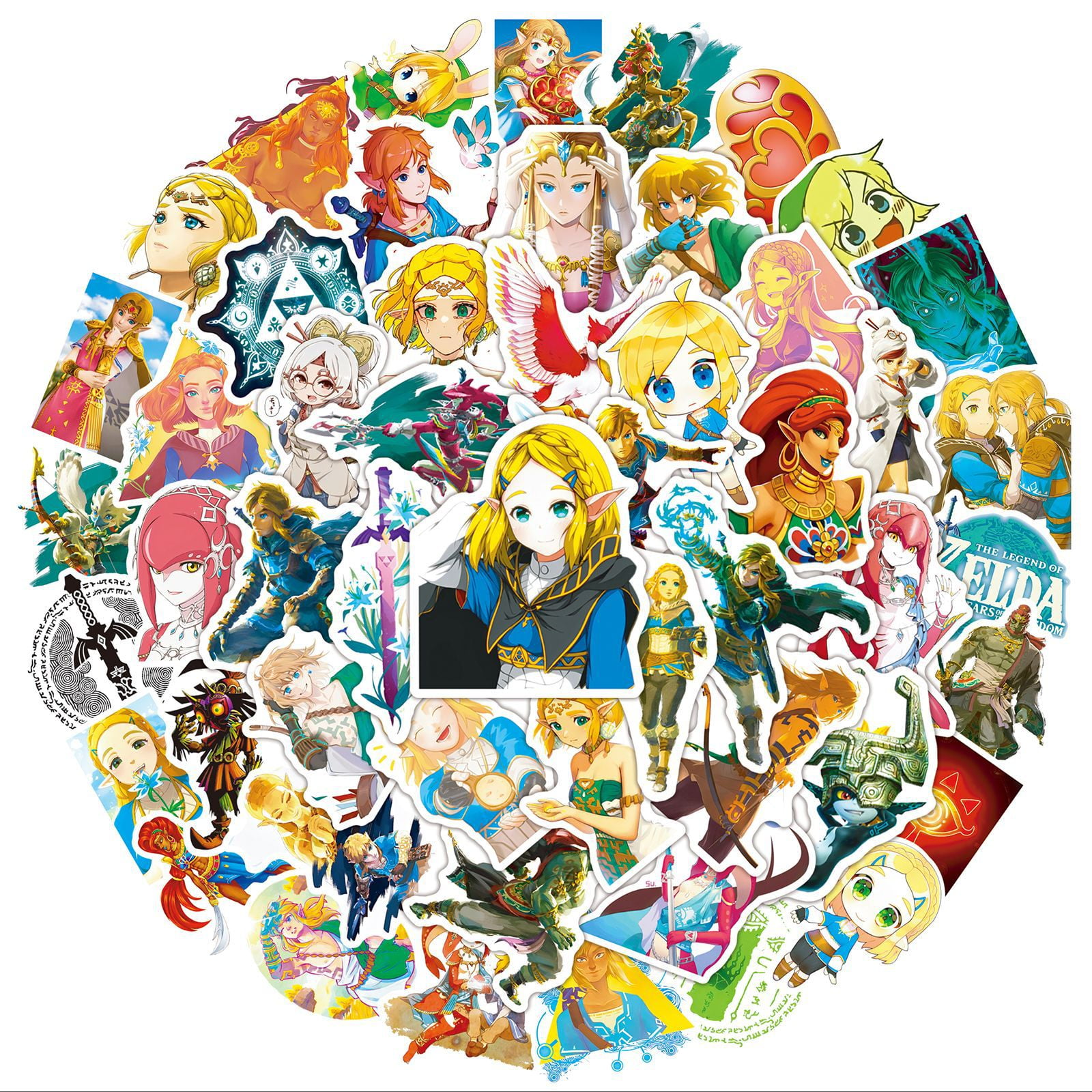 100Pcs Legend of Zelda Stickers for Girl, Cute Cartoon Gifts Decal for ...