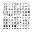 100Pcs Light Switchs Labels Sticker Transparents Household Light Fan ...