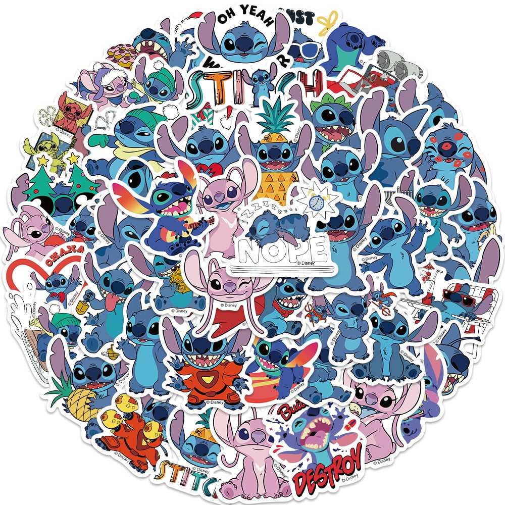 100Pcs Lilo & Stitch Stickers for Water Bottle Laptop Computer Phone ...