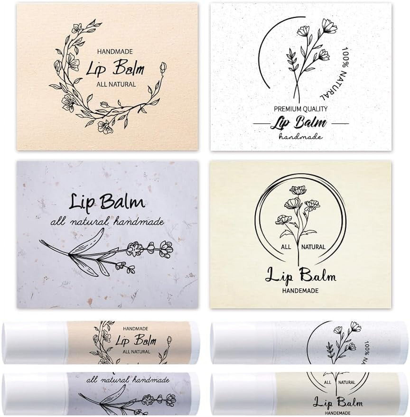 100Pcs Lip Balm Label Sticker Word Labels Stickers Adhesive Lip Balm ...