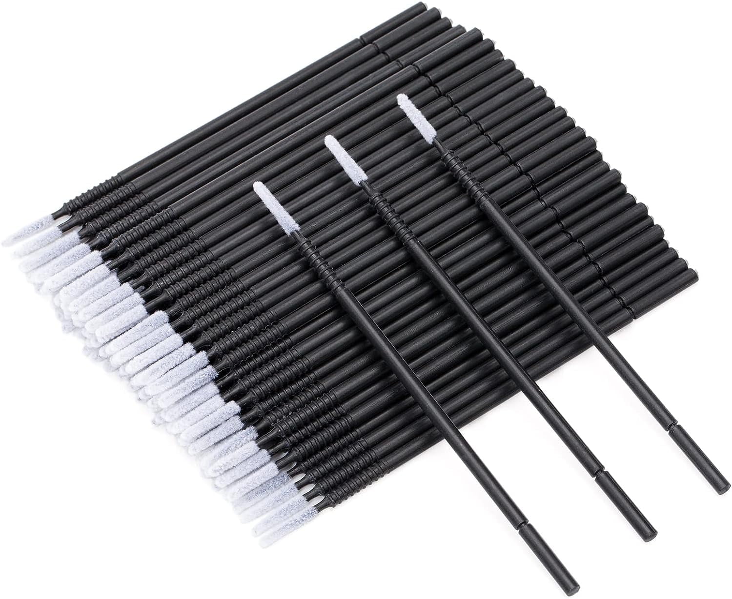100Pcs Long Tips Micro Brush Applicator - Disposable Eyelash Applicator ...
