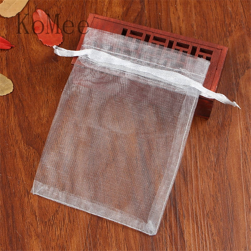 100Pcs/Lot 7x9 9x12cm Small Organza Bags Wedding Party Favor Candy Gift ...