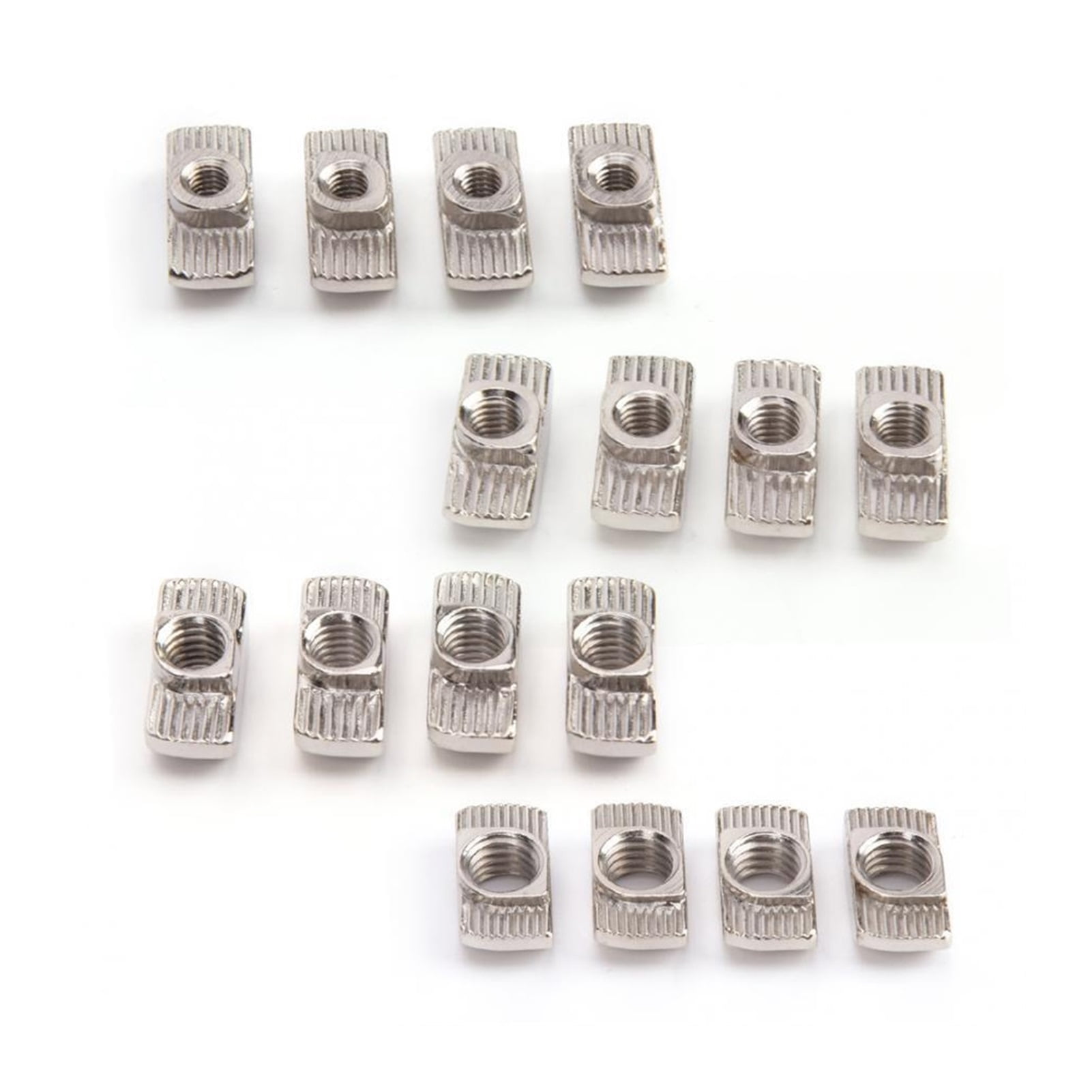 100Pcs M4/M5/M6/M8 Carbon Steel T-Slot Nut Sliding T Nut Fasteners for ...